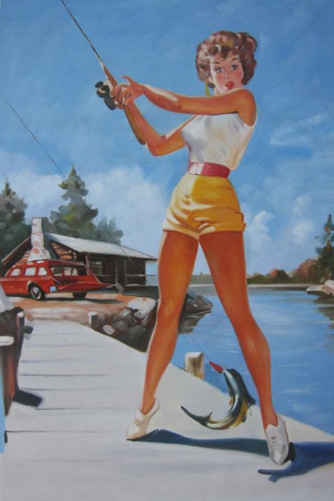 Gil Elvgren 34D - Artseasy - Paintings & Prints, People & Figures ...