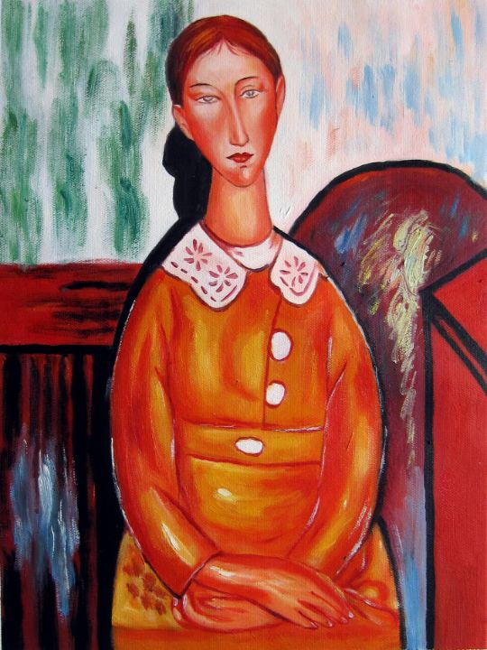 Amedeo Modigliani style 101 - Artseasy - Paintings & Prints, People ...