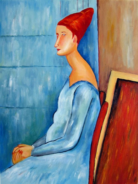 Amedeo Modigliani style 104 - Artseasy - Paintings & Prints, People ...