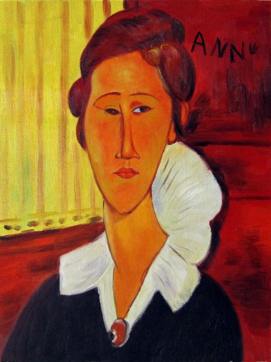 Amedeo Modigliani style 105 - Artseasy - Paintings & Prints, People ...