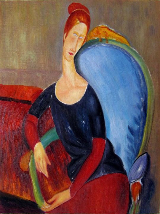 Amedeo Modigliani style 107D - Artseasy - Paintings & Prints, People ...