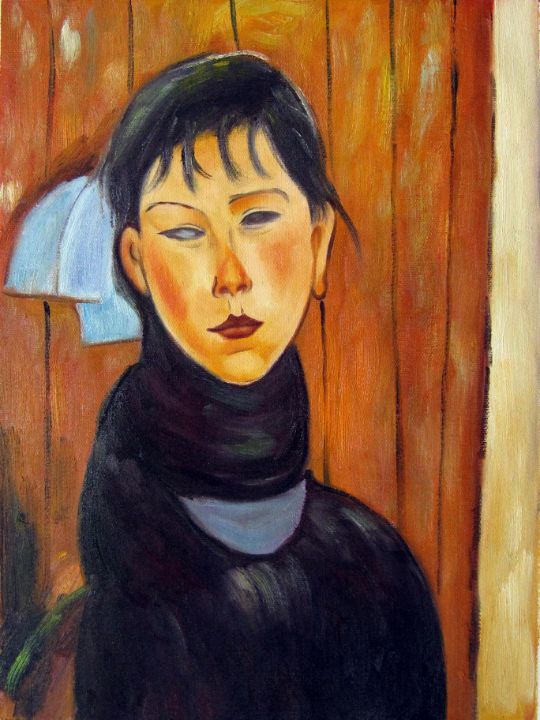 Amedeo Modigliani style 113D - Artseasy - Paintings & Prints, People ...