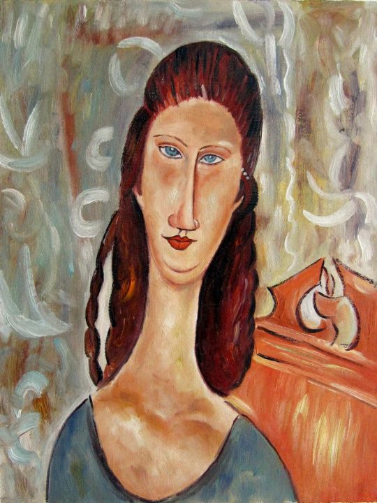 Amedeo Modigliani style 116 - Artseasy - Paintings & Prints, People ...