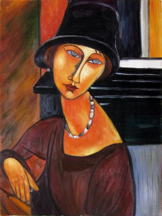 Amedeo Modigliani style 123D - Artseasy - Paintings & Prints, People ...