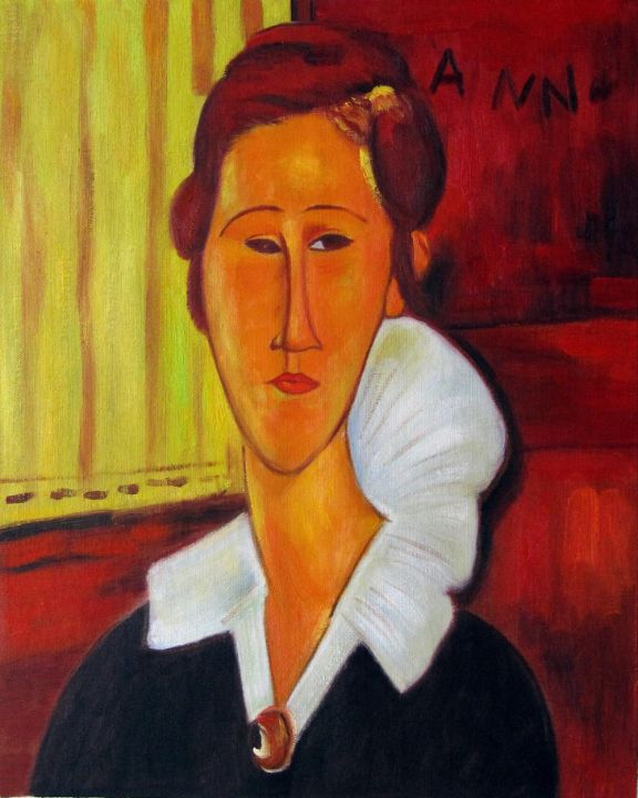 Amedeo Modigliani style 212D - Artseasy - Paintings & Prints, People ...