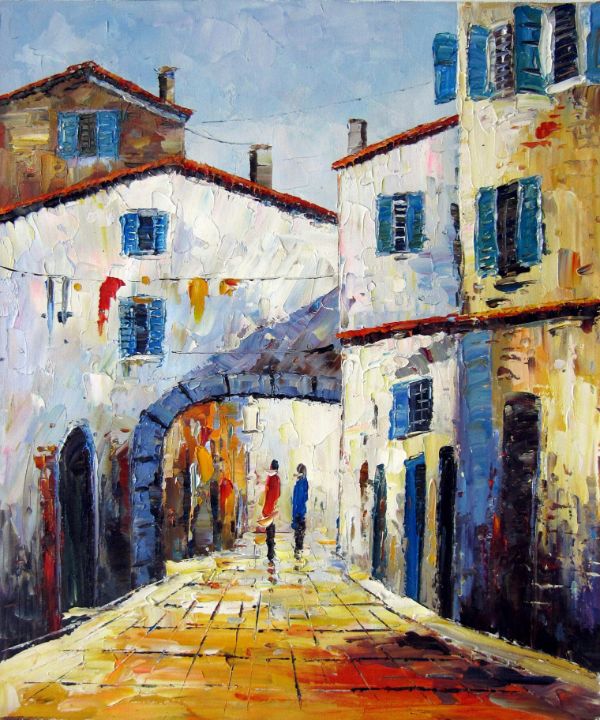 Street 059 - Artseasy - Paintings & Prints, Landscapes & Nature, Cityscapes, Other Cityscapes ...