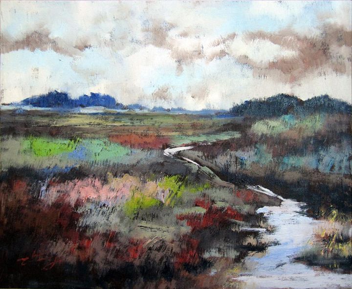 Country stream 001 - Artseasy - Paintings & Prints, Landscapes & Nature ...
