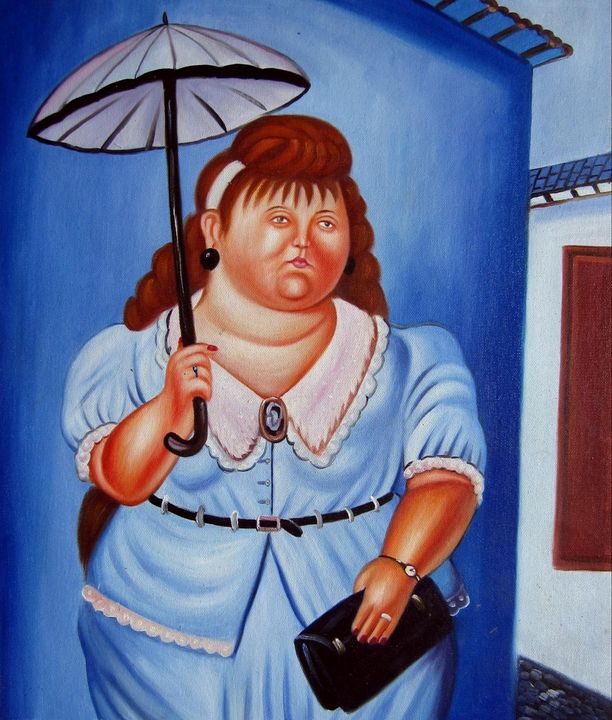 In style of Fernando Botero 123 - Artseasy - Paintings & Prints, People ...