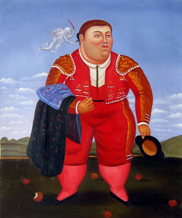 In style of Fernando Botero 185D - Artseasy - Paintings & Prints ...