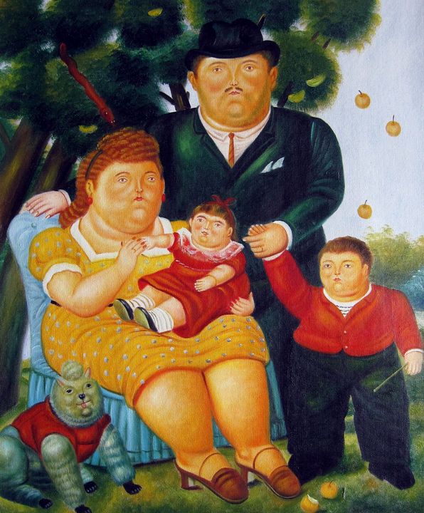 In style of Fernando Botero 179D - Artseasy - Paintings & Prints ...