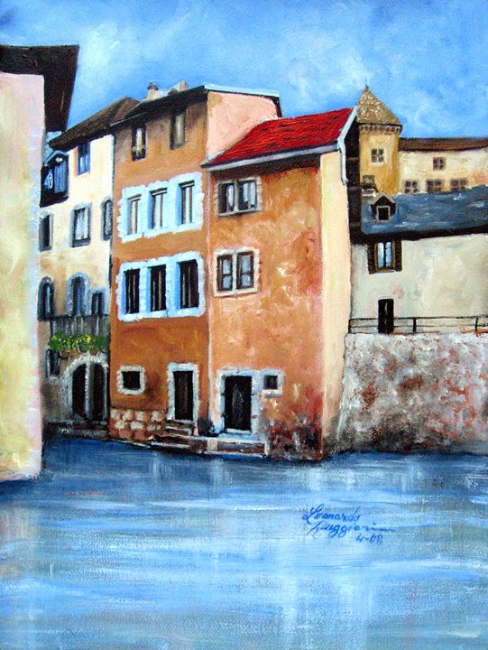 Venetian Street - Leonardo Ruggieri Fine Art Paintings - Paintings ...