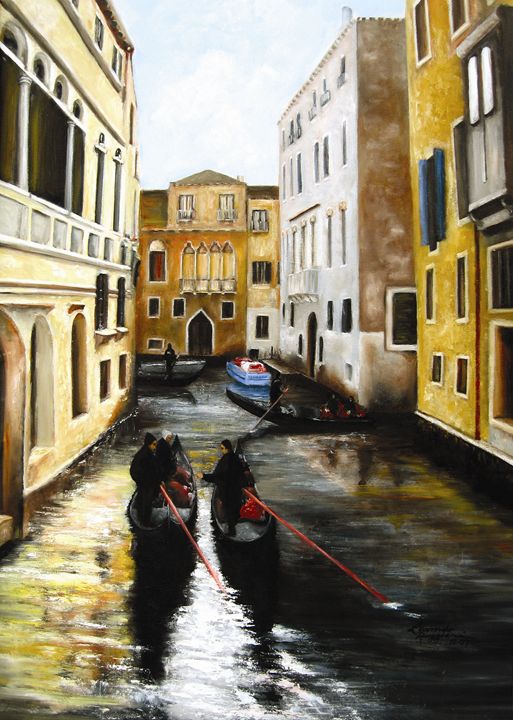 Conversation in Venice - Leonardo Ruggieri Fine Art Paintings ...