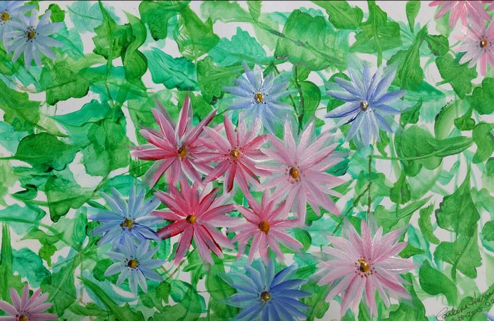 Daisy Collage - Fun With Art - Paintings & Prints, Flowers, Plants ...