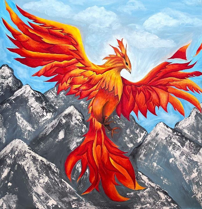 Phoenix - Art Dekko - Paintings & Prints, Animals, Birds, & Fish, Birds ...
