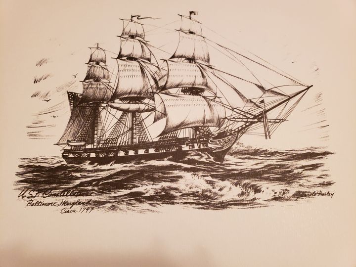1797 U.S. Frigate Constitution - The Graphic House - Wayne Winkler ...