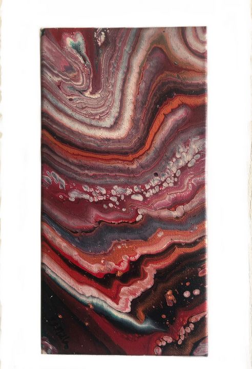 Red Agate - S.S. Miller - Paintings & Prints, Abstract, Irregular Forms ...