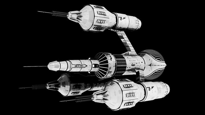 Liberator DSV2 B&W - Blake's 7 - Digital Art & AI, Astronomy & Space ...