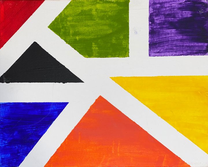 Mosiac Painting - Cosmic Paints - Paintings & Prints, Abstract, Color ...