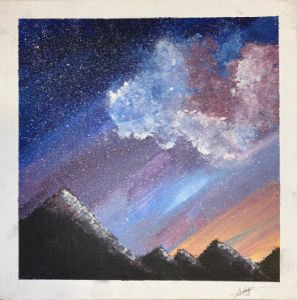 Cloudy Night - Cosmic Paints - Photography, Landscapes & Nature, Skyscapes, Night Sky - ArtPal