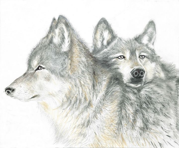 Loyal Companions - R. TORRES GALLERY - Drawings & Illustration, Animals ...