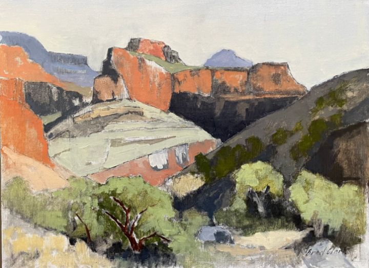 Distant Mesa - Brad Clark Fine Art - Paintings & Prints, Landscapes ...