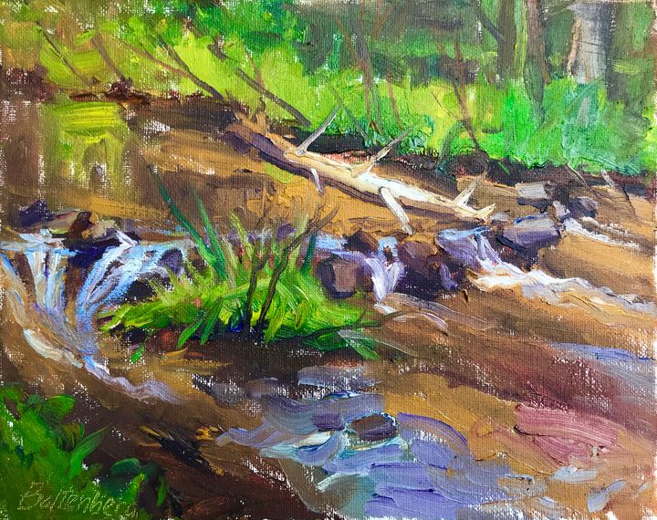 Deep Wooded Stream - Battenberg Gallery - Paintings & Prints ...