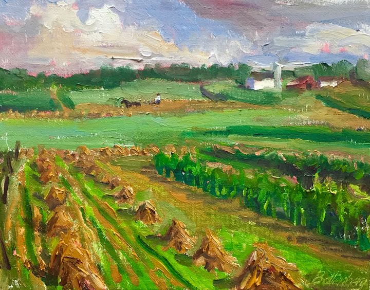 Amish Farm - Battenberg Gallery - Paintings & Prints, Landscapes ...