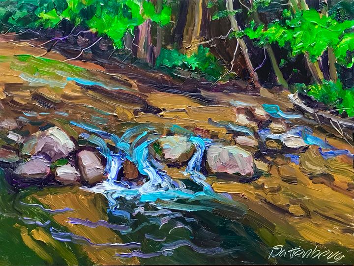 Deep Wooded Stream ll - Battenberg Gallery - Paintings & Prints ...
