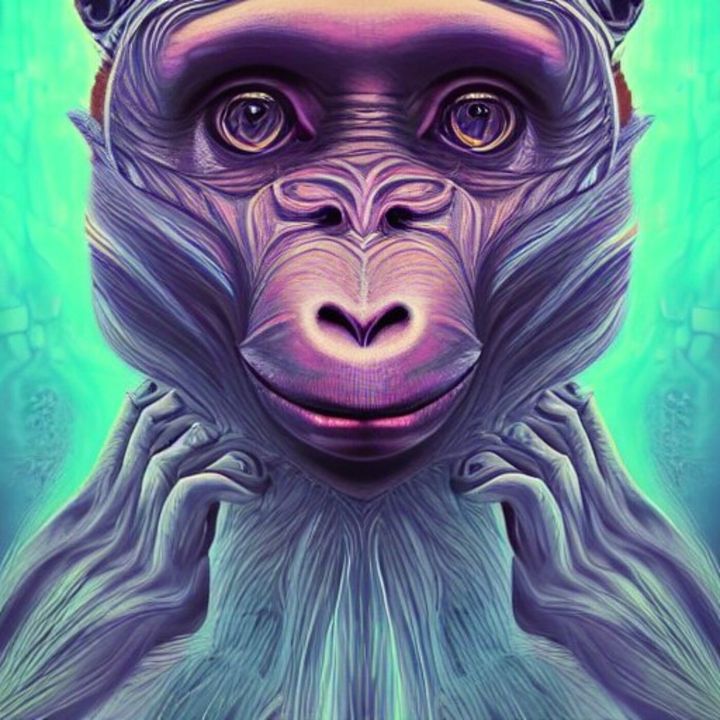 Monkey nft - AJ Kenedy - Paintings & Prints, Animals, Birds, & Fish ...