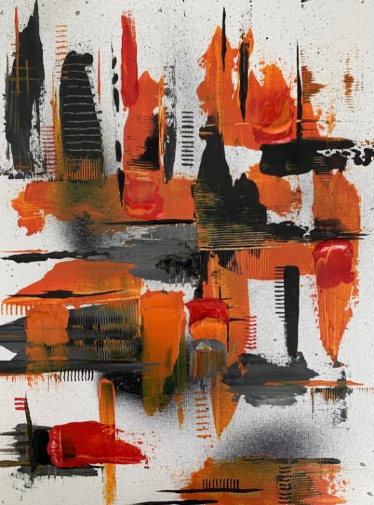 Dubai Sunset - X074.0 - Paintings & Prints, Abstract, Man-made Objects ...