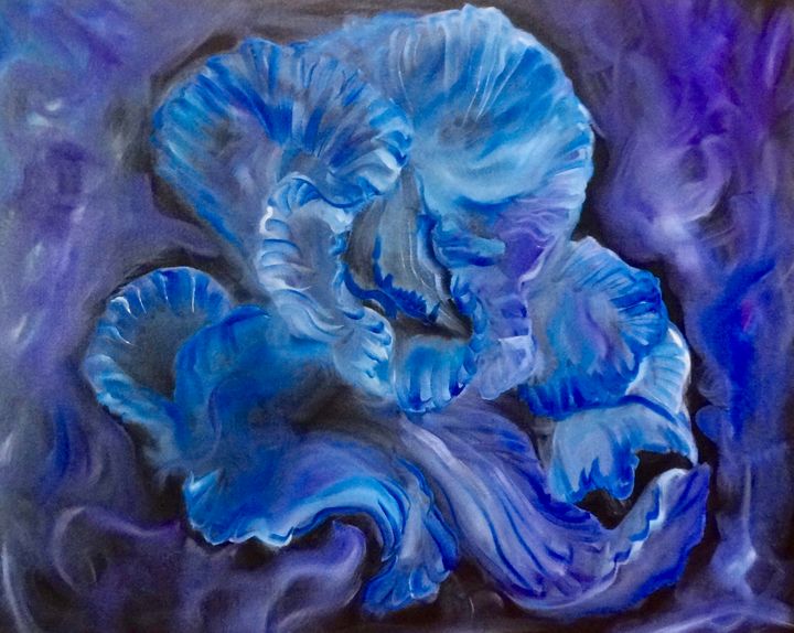 Abstract Iris - Jennylee - Paintings & Prints, Flowers, Plants, & Trees ...