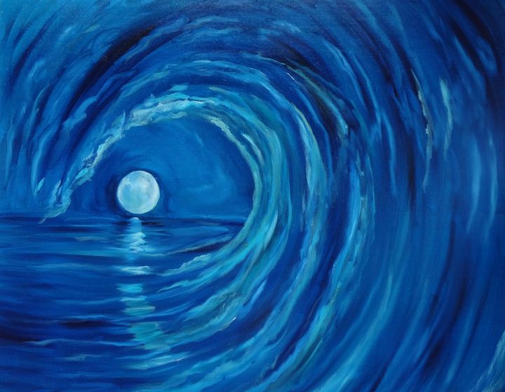 Moonlit Wave - Jennylee - Paintings & Prints, Landscapes & Nature ...