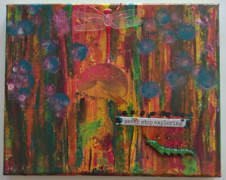 Twisted explorer - Tina Bina - Paintings & Prints, Abstract, Collage ...