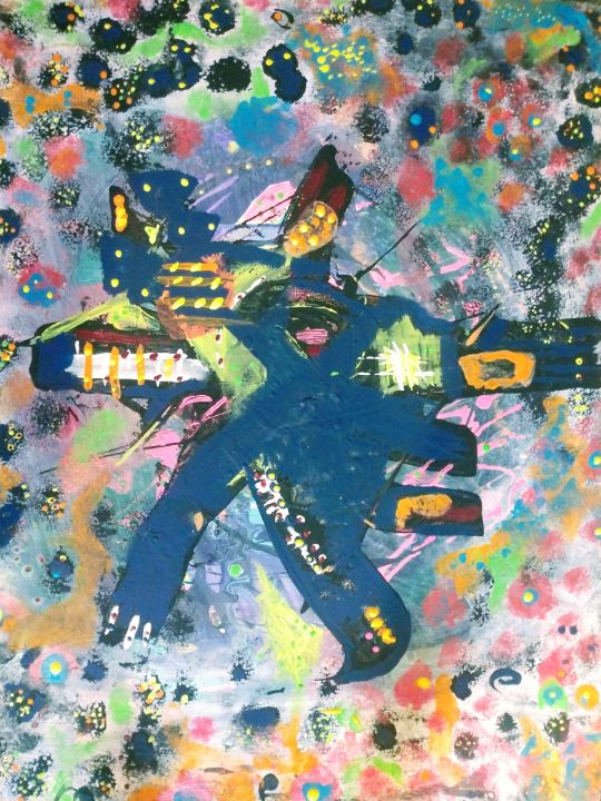 Black bird transforms - Tina Bina - Paintings & Prints, Animals, Birds ...