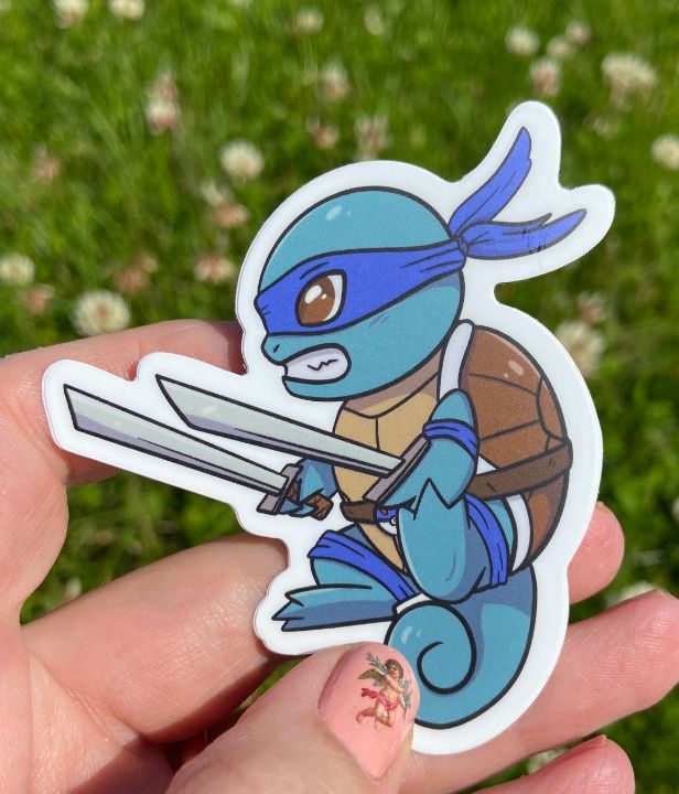 Leonardo Squirtle sticker - Aparass - Crafts & Other Art, Stickers - ArtPal