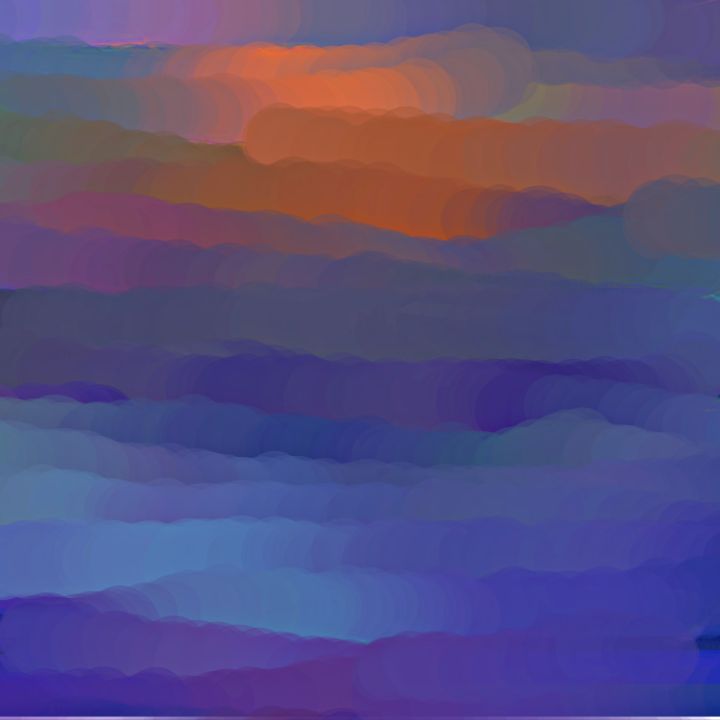 Sunrise - Abstract Art by Kathrine Ehler - Paintings & Prints, Abstract ...