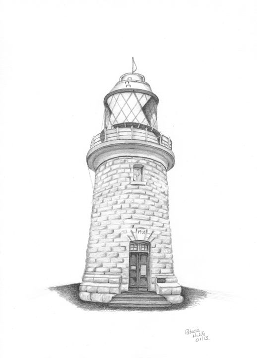 Cape Naturaliste Lighthouse - PatriciaHiltz - Drawings & Illustration ...