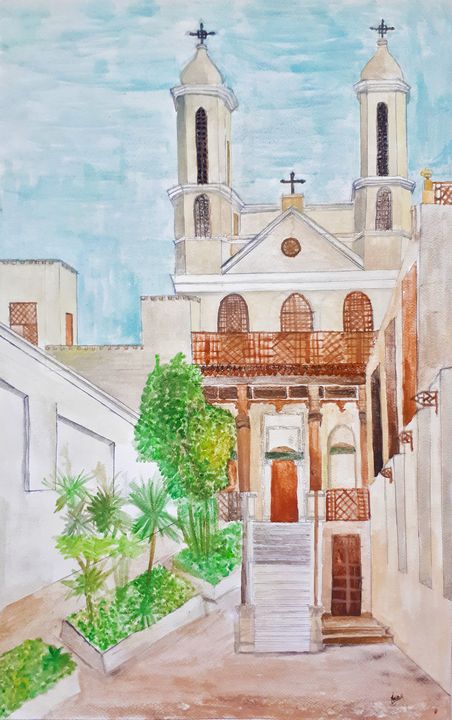 The Hanging Church - Esraa - Paintings & Prints, Buildings ...