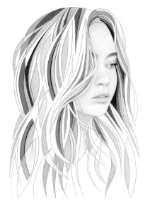 Female Portrait Pencil Drawing - Matthew Hack - Drawings & Illustration, People & Figures ...