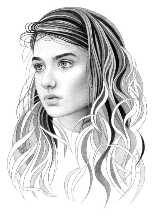 Female Portrait Pencil Drawing - Matthew Hack - Drawings & Illustration ...