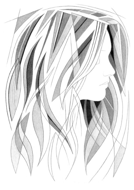 Abstract Portrait Pencil Drawing - Matthew Hack - Drawings ...