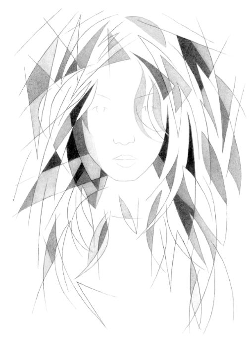 Abstract Portrait Pencil Drawing - Matthew Hack - Drawings ...