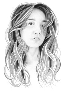 Female Portrait Pencil Drawing - Matthew Hack - Drawings & Illustration, People & Figures ...