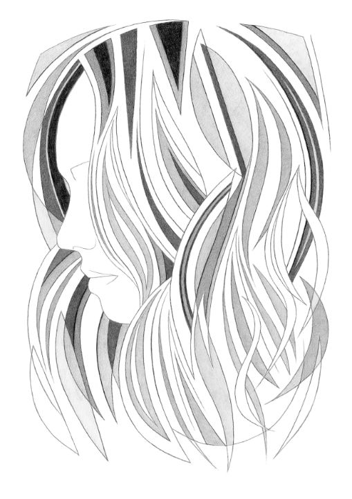 Abstract Portrait Pencil Drawing Matthew Hack Drawings And Illustration People And Figures