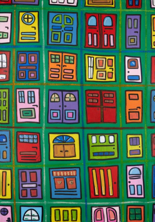 The Colorful Doors - Mirador Art Studio - Paintings & Prints, Childrens ...