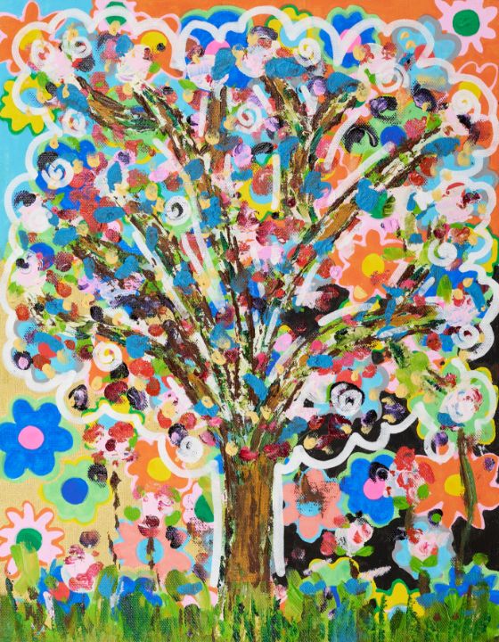 Colorful Tree - Mirador Art Studio - Paintings & Prints, Flowers ...