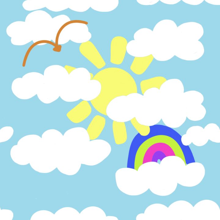 Sky and rainbow - Mirador Art Studio - Drawings & Illustration ...