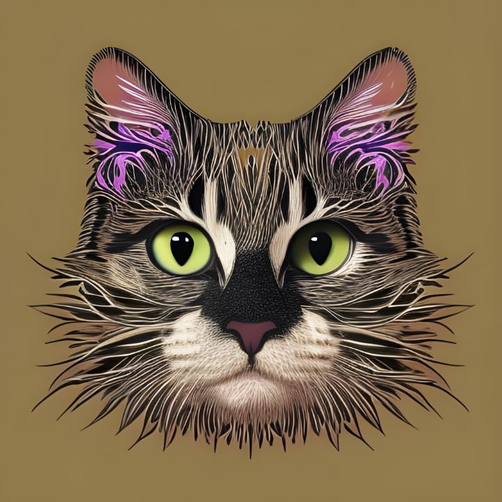 Hey, mere meer meermeeers meeow - Observe_True_Black - Digital Art & AI ...