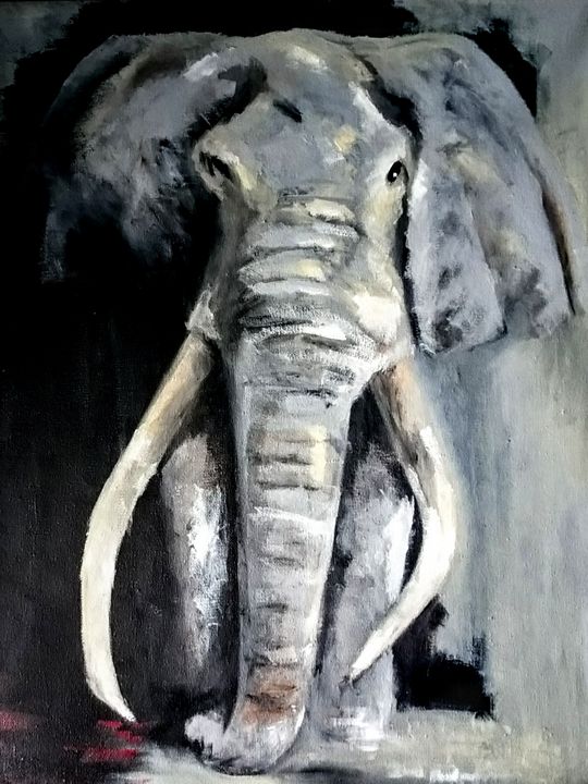 Elephant - Lee Murrell - Paintings & Prints, Animals, Birds, & Fish ...