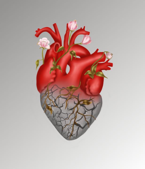 A Stone heart - Ery Sue - Drawings & Illustration, Still Life, Other ...